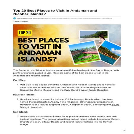 Andaman ana nicobar islands | PPTX