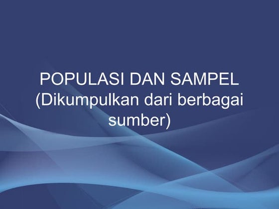Menentukan ukuran sampel | PDF