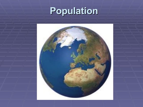 Population ppt | PPT