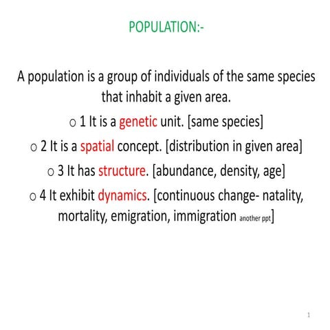 Population | PPT