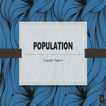 Population | PPT