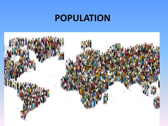 Chapter - 6, Population, Geography, Social Science, Class 9 | PPT