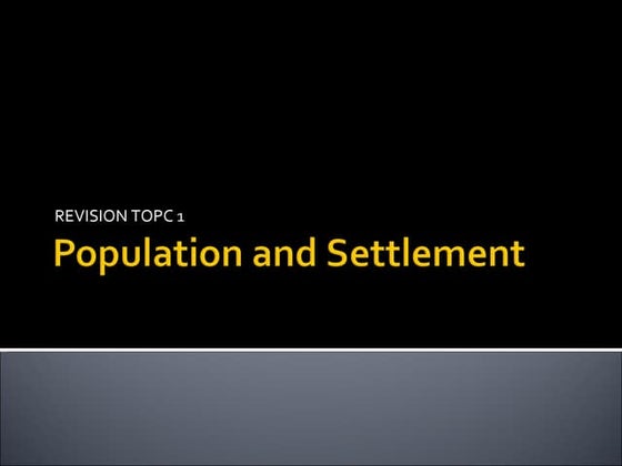 Types of settlement | PPTX
