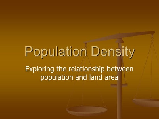 Population-Density and factors affecting it | PPT