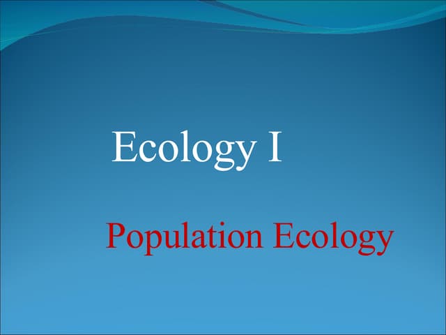 Population ecology grade 11 (life-sciences) | PPTX