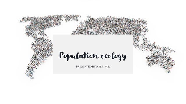 Population ecology grade 11 (life-sciences) | PPTX