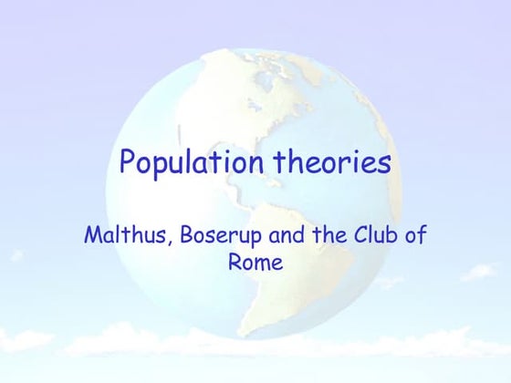 Theories of population | PPTX