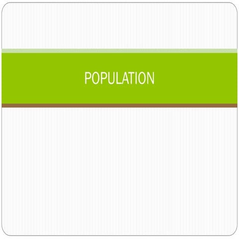 Population | PPT