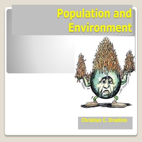 Population and environment | PPTX