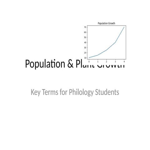 Comprehensive Overview of Population Dynamics and Plant Growth Concepts ...