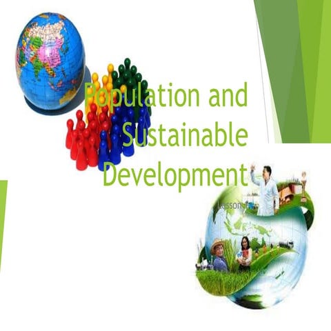 Population and sustainable development | PPTX