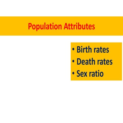Population attributes | PPTX
