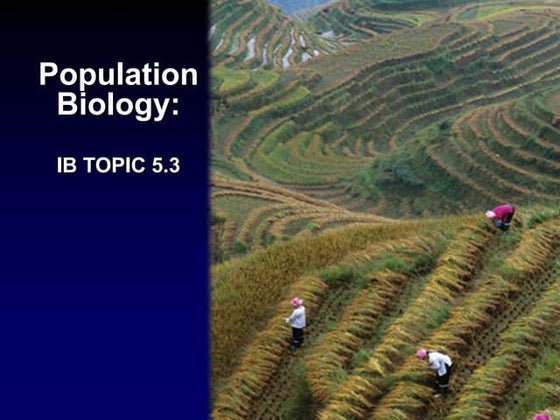 Population dynamics presentation | PPTX