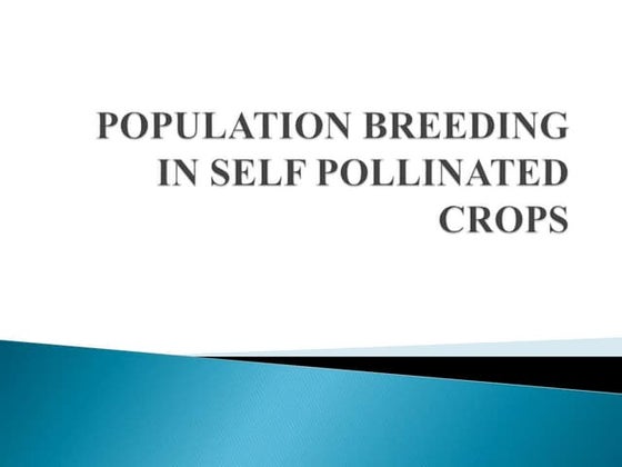 Diallele selective mating system | PPTX | Genetics | Science