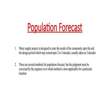 population forecast and it's basic use in various engineering ...