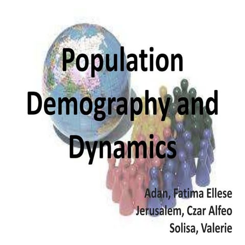 Population demography and dynamics | PPTX