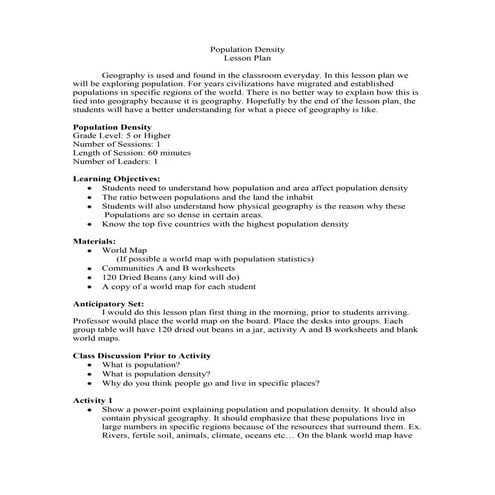 Population density | DOCX