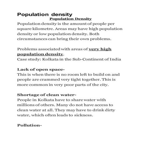 Population Density | DOCX