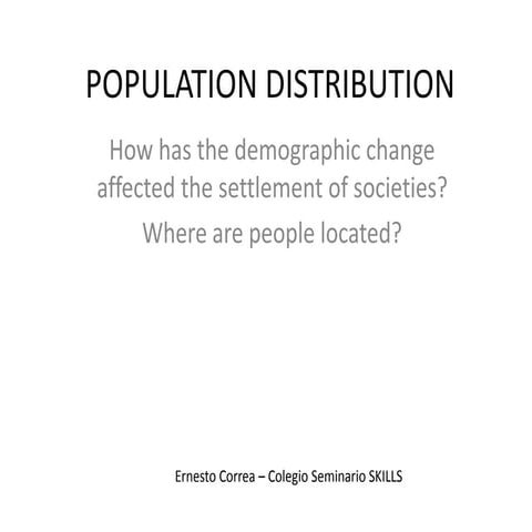 Population distribution | PPT