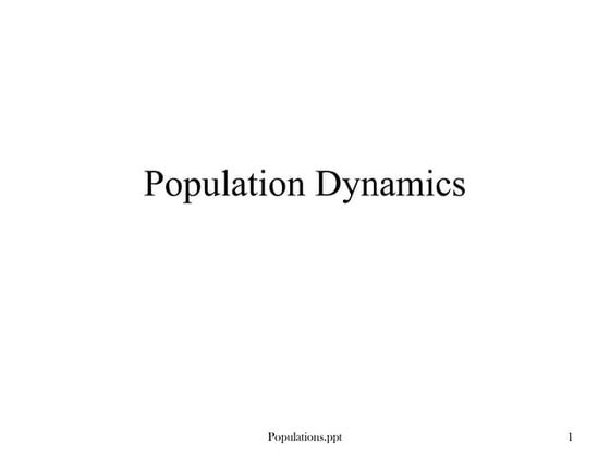 Population growth | PPTX