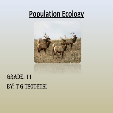 Population ecology | PPT