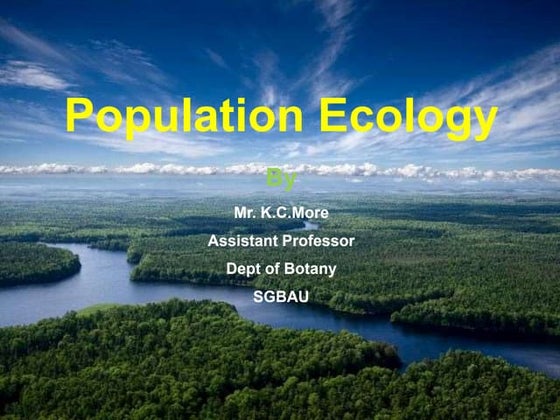 Population dynamics presentation | PPTX