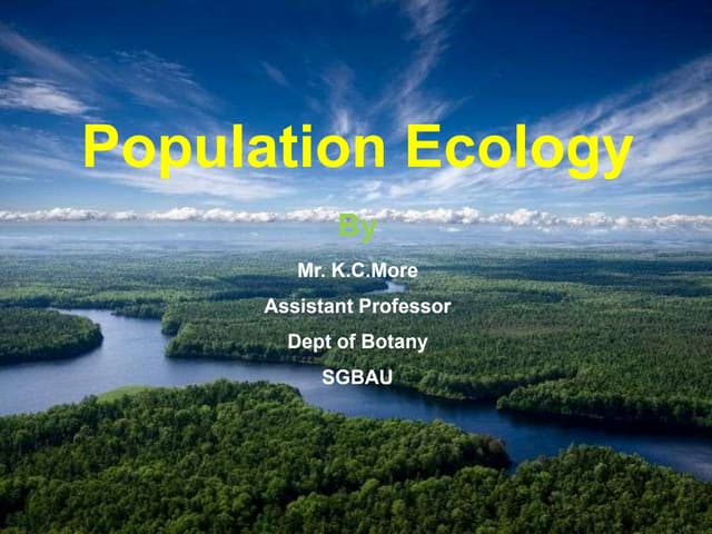 Population ecology grade 11 (life-sciences) | PPTX