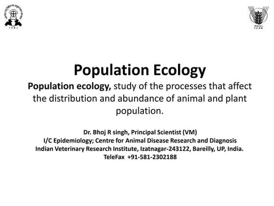 Population dynamics presentation | PPTX