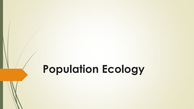 Population ecology grade 11 (life-sciences) | PPTX