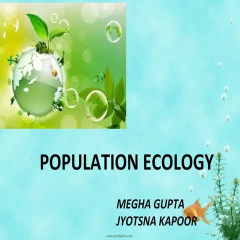 Population ecologyy | PPT