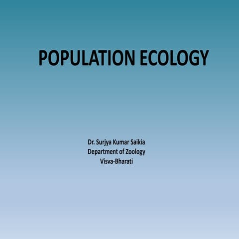 Population ecology | PPT