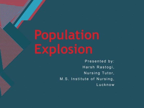 Population explosion | PPTX