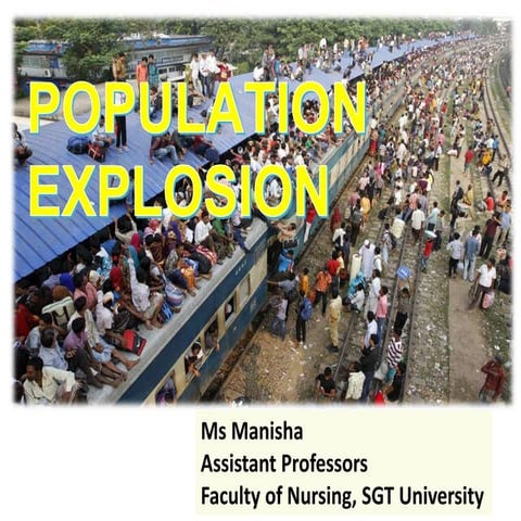 Population explosion | PPTX