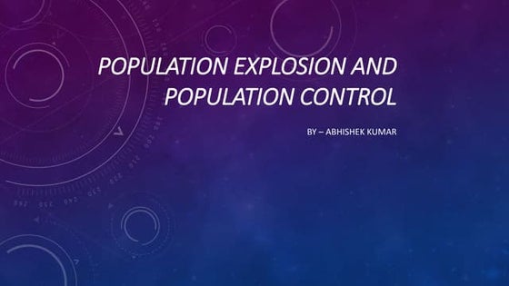 Population problem in india | PPT