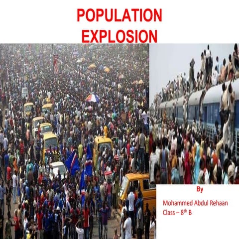 Population lesson 1 world population growth | PPTX