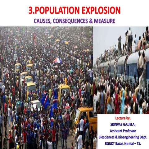Population explosion causes and its consequences | PPT