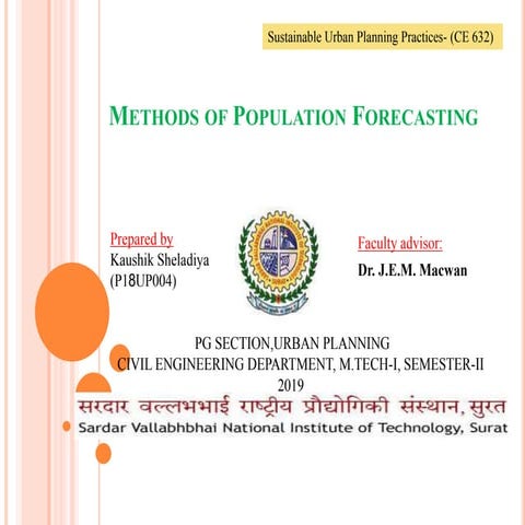 Population Forecasting Pptx