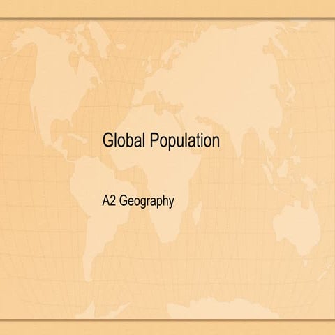 Population Global Population | PPT