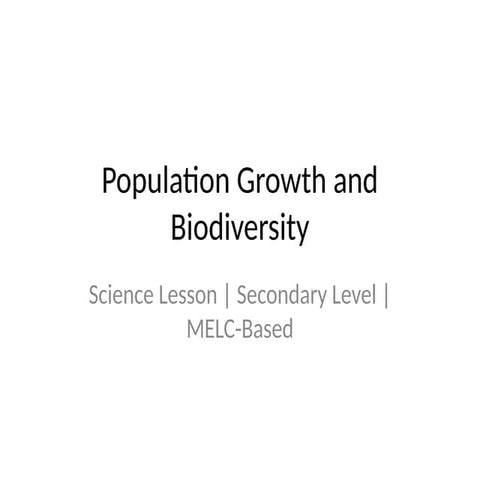 Biodiversity Presentation - Science 8: Fourth Quarter | PPTX
