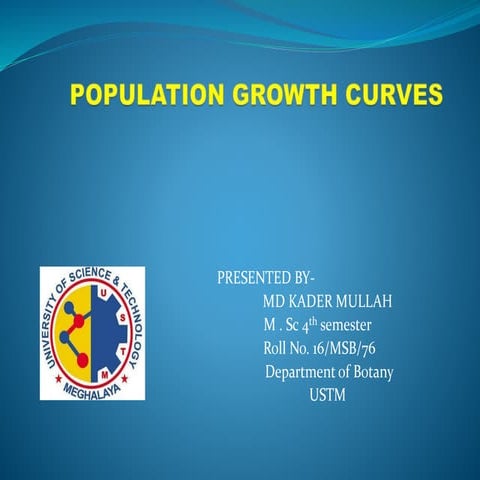 Population growth curves | PPTX