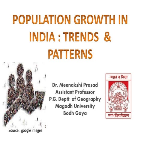 Population Growth in India : Trends & Patterns | PDF