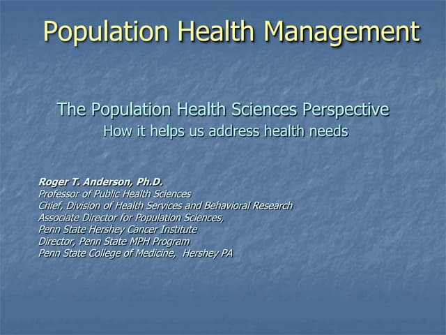 Assessing the Unmet Clinical and Social Needs of a Community