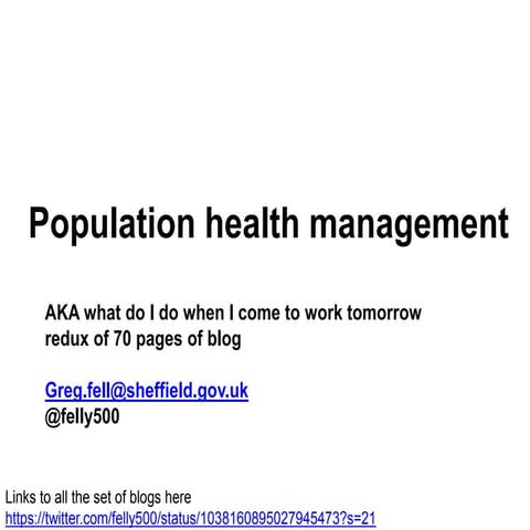 Population health management | PPTX
