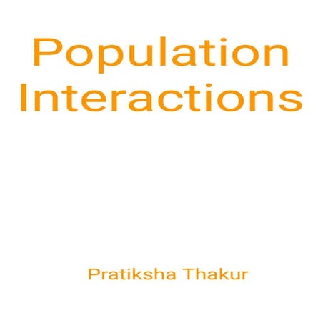 Population Interaction | PDF