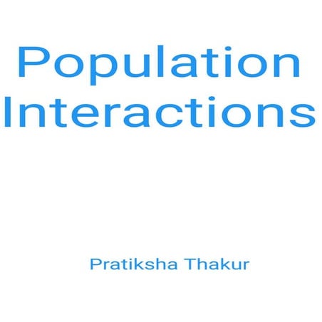 Population Interactions | PDF | Biological Sciences | Science