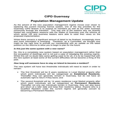 Population management update | PDF