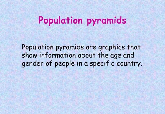 Population pyramids powerpoint | PPTX