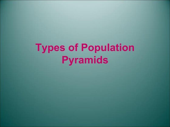Population Pyramid Presentation | PPT