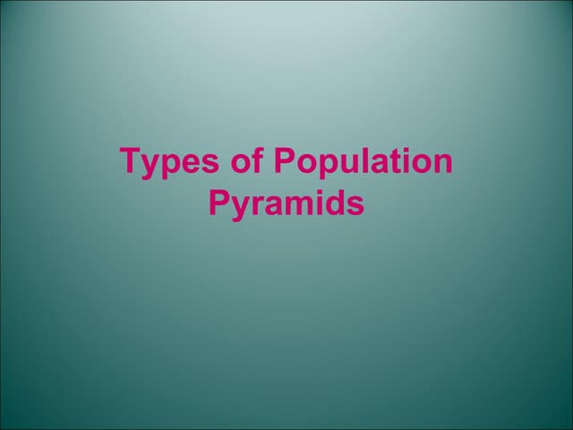 Population pyramid | PPTX