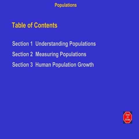 Populations | PPT